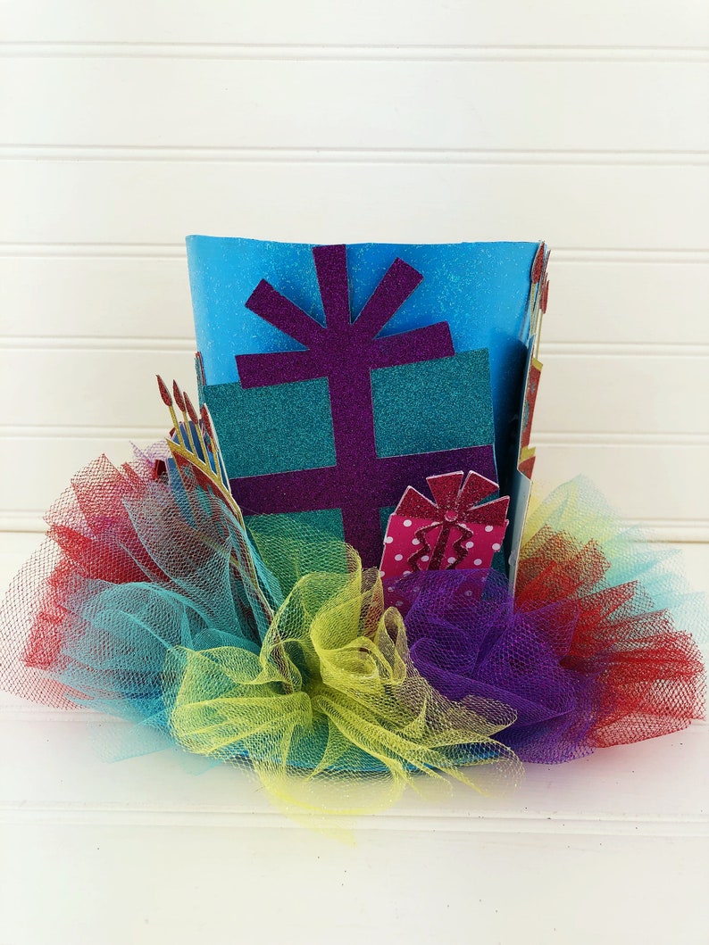 Birthday Party Decor Happy Birthday Top Hat Birthday Tree - Etsy