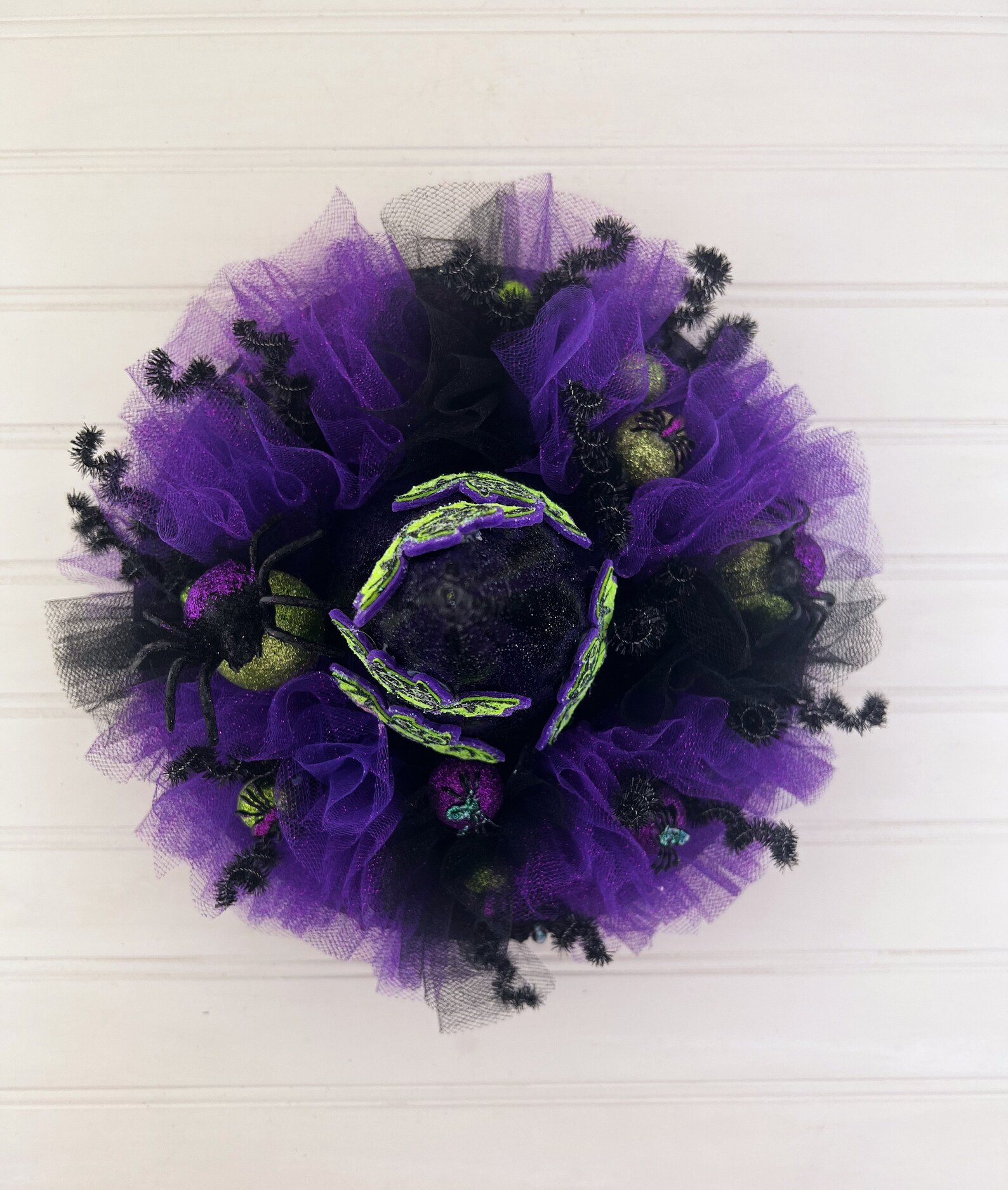 Halloween Decor Witch Hat Bats & Spiders Halloween Tree - Etsy