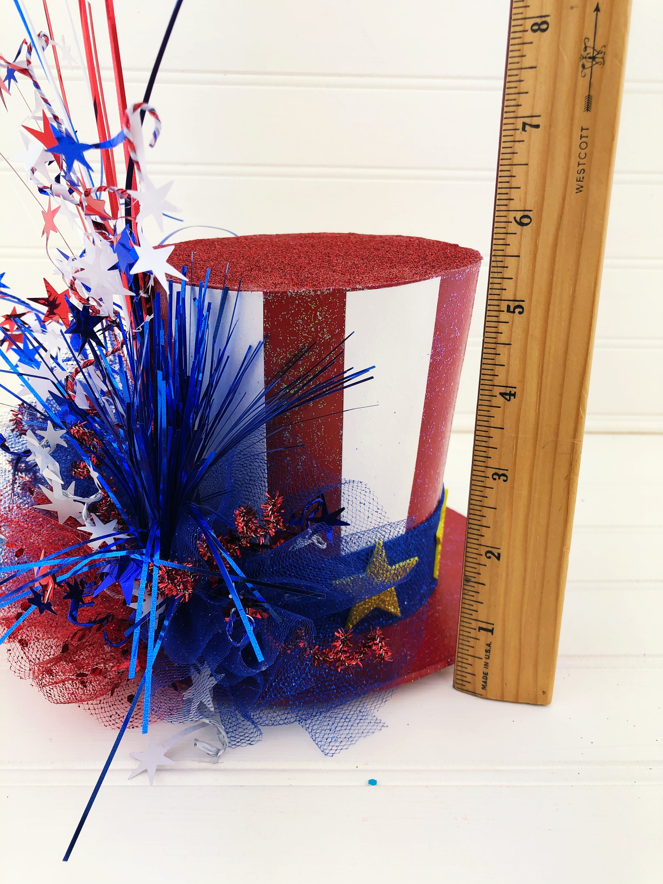 Patriotic Decor Top Hat Tree Topper Independence Day Tree | Etsy