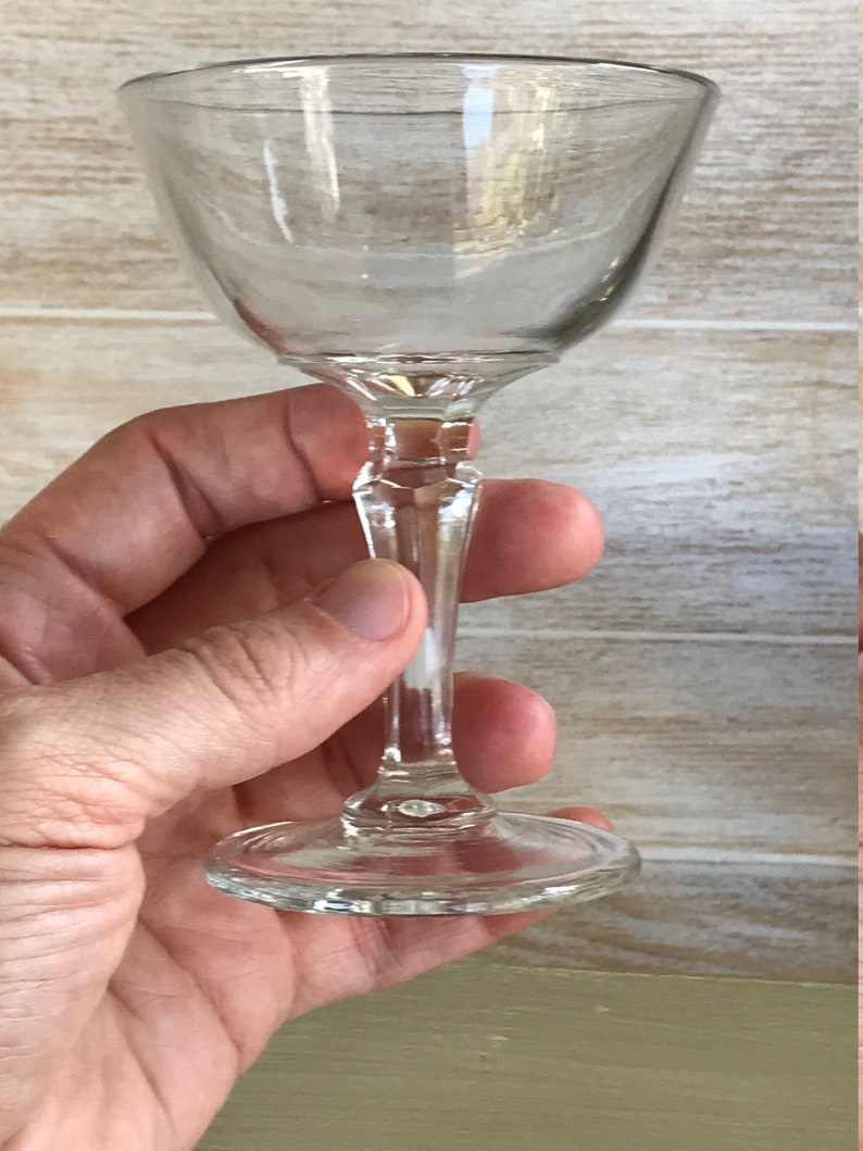 Vintage Clear Glass Stemware 4 Pieces Small Dessert or - Etsy