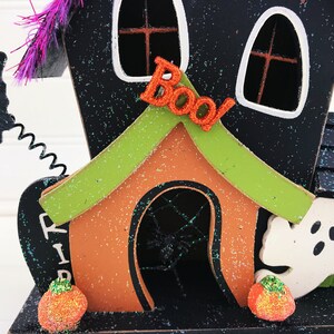 Halloween Decor, Haunted House With Ghosts, Bats & Pumpkins Halloween ...