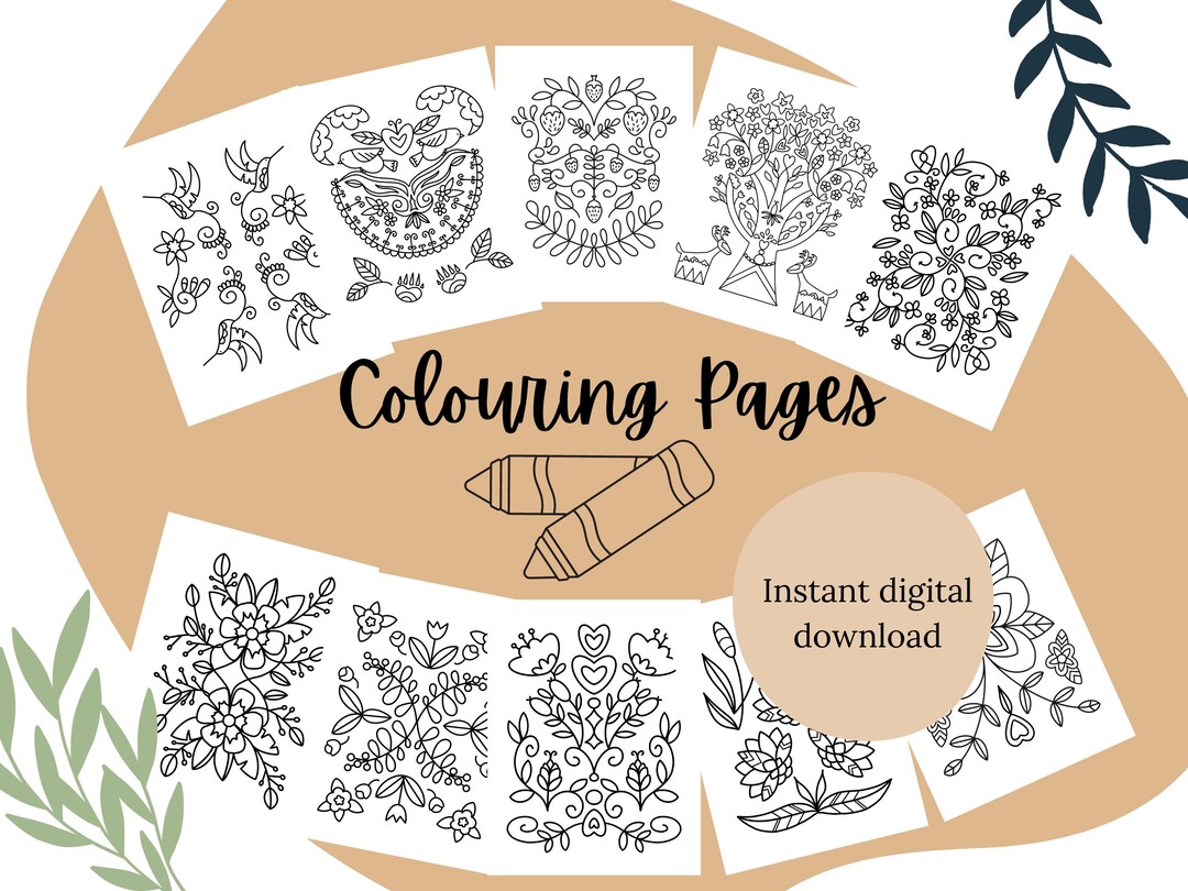 10 Page Bundle Indigenous Colouring Pages Haudenosaunee Original Art ...