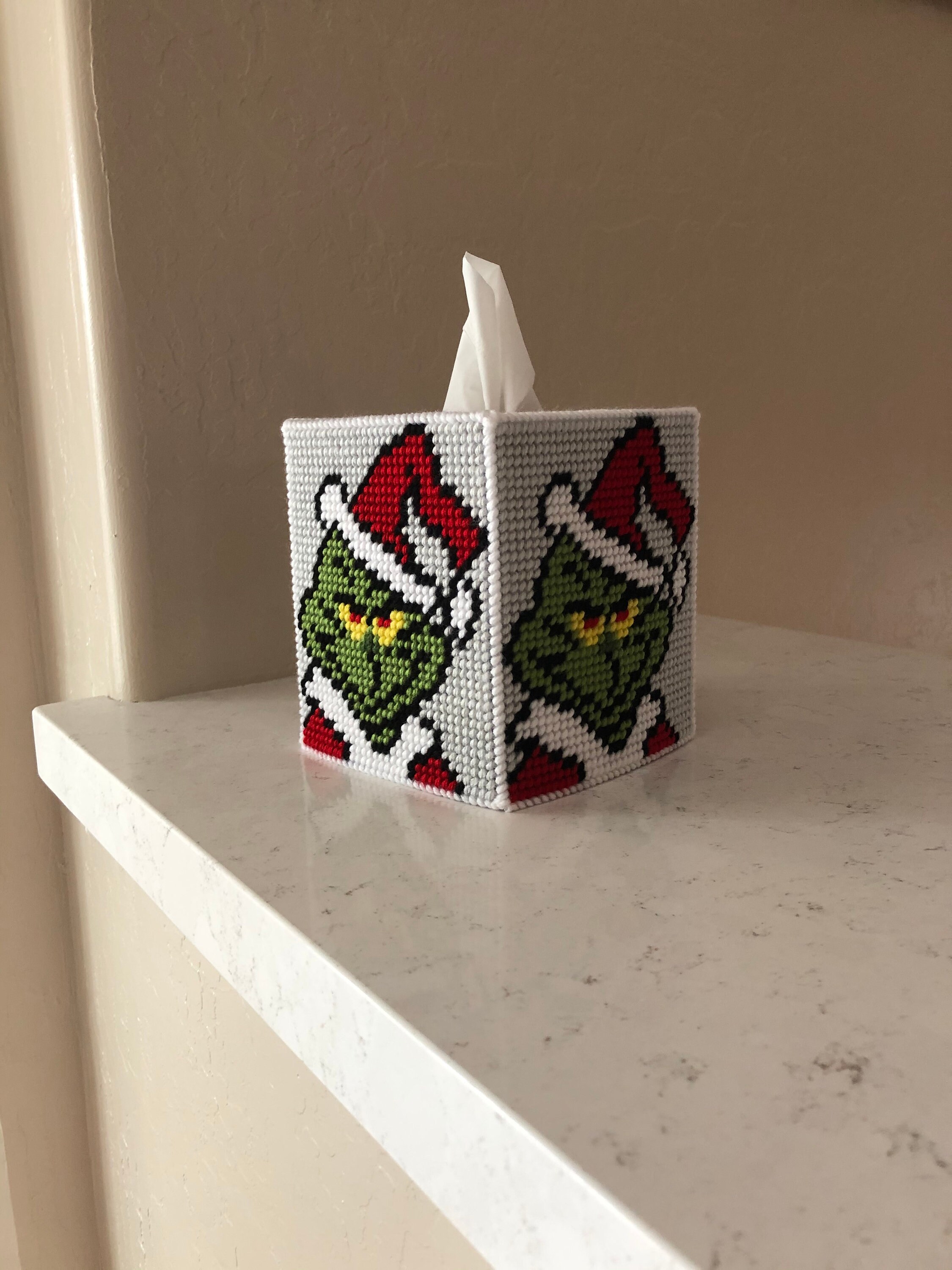 Grinch Inspired Tissue Box Cover / Fits Boutique-size Tissue Box ...