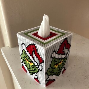 Grinch Inspired Tissue Box Cover / Fits Boutique-size Tissue Box ...
