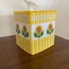Sunflower Tissue Box Cover - Etsy