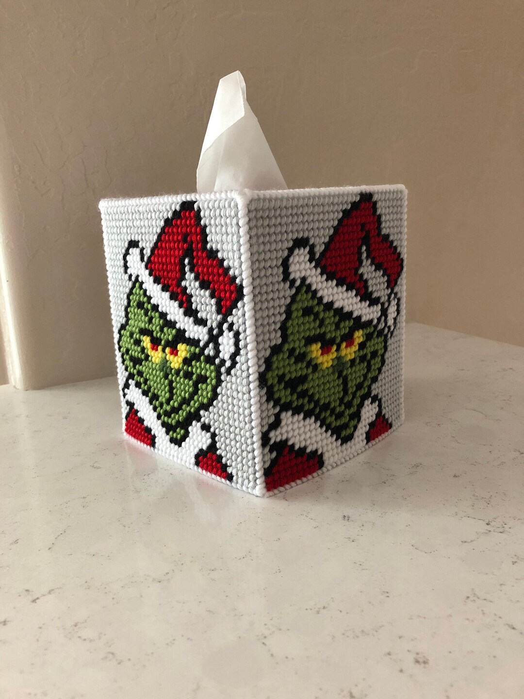 Grinch Inspired Tissue Box Cover / Fits Boutique-size Tissue Box ...