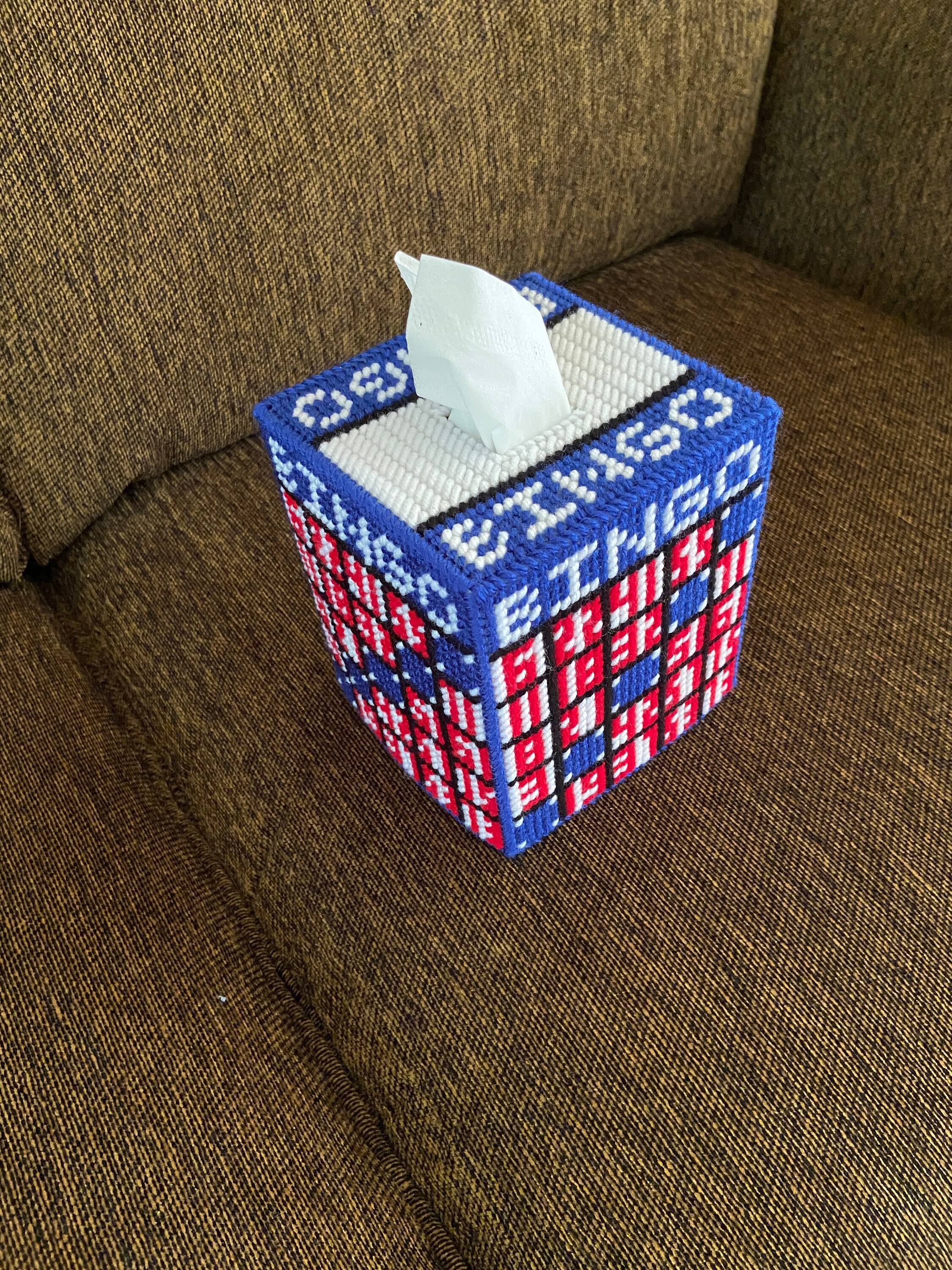 Bingo Tissue Box Cover / Plastic Canvas - Etsy