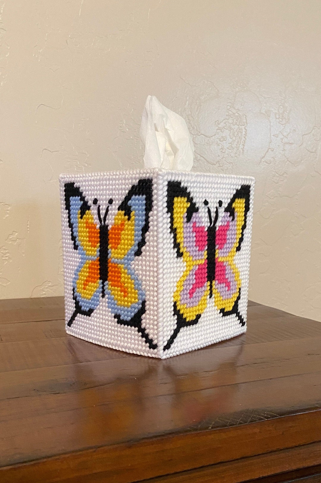 Butterfly Tissue Box Cover - Etsy