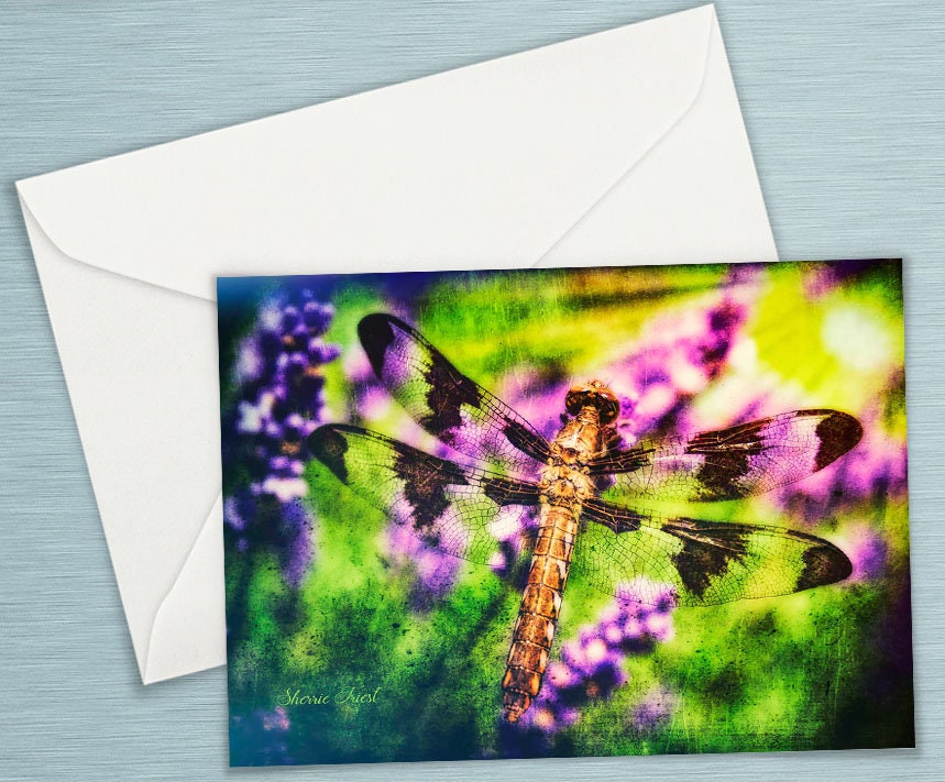 Dragonfly and Lavender-printable Dragonfly Wall Art, Printable ...