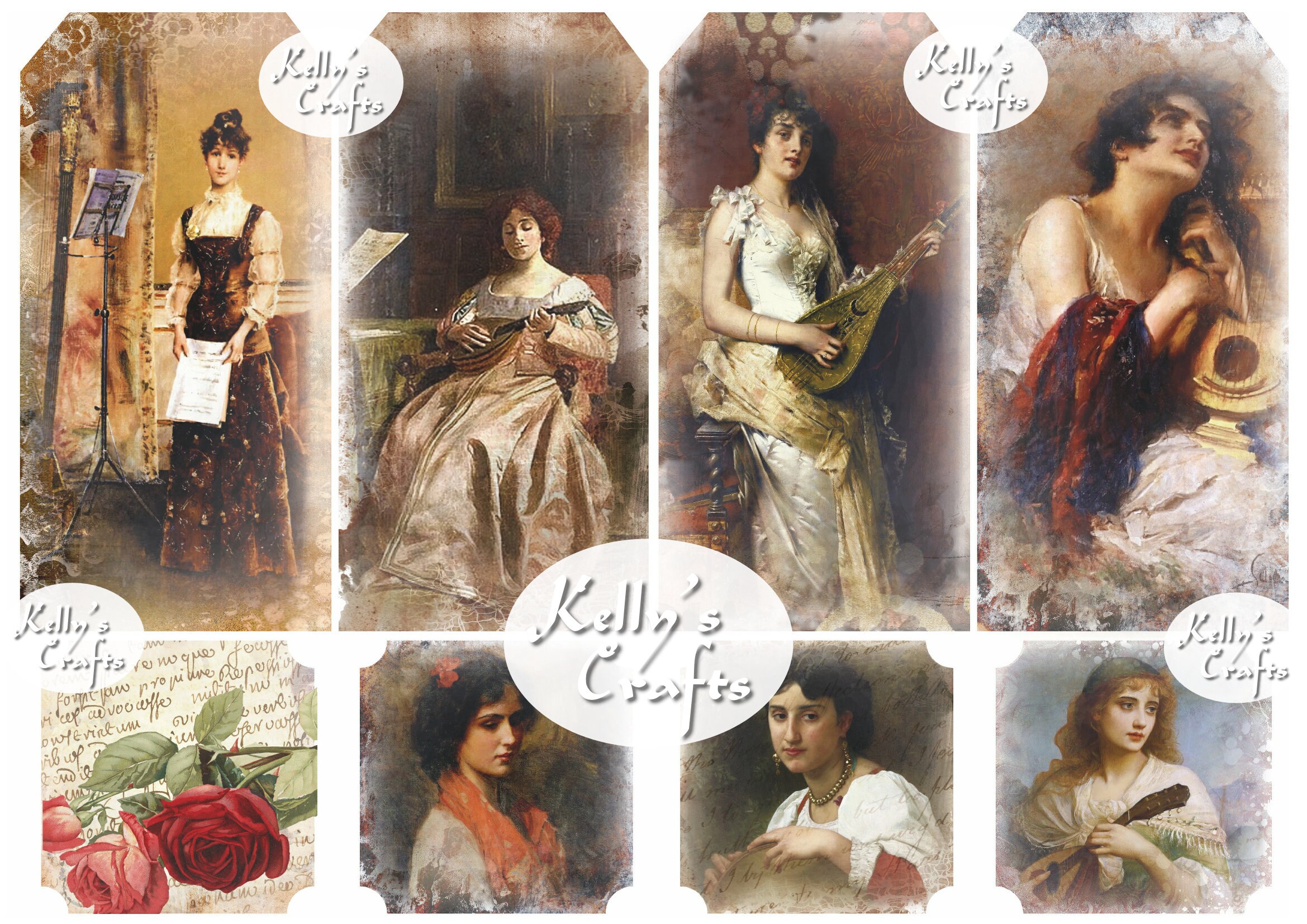 Music Junk Journal Printable Papers the Musician's - Etsy