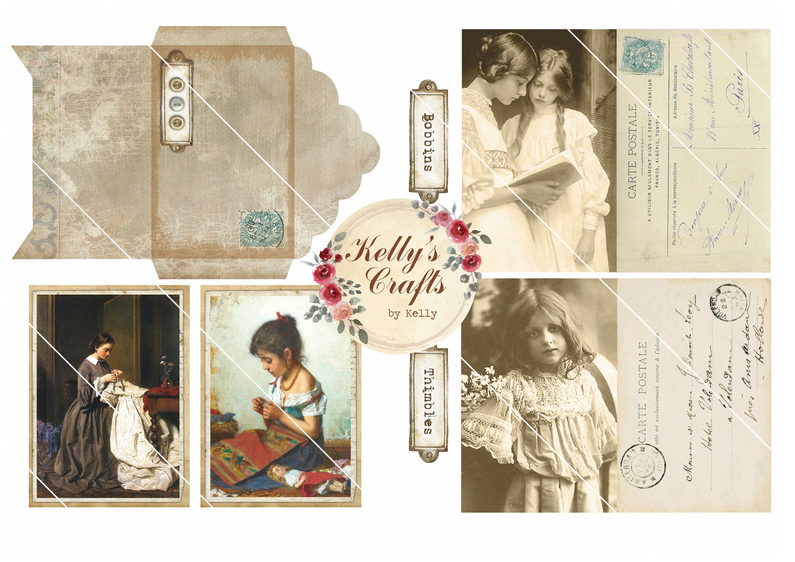 The Sewing Box Journal Kit US LETTER Sewing Journal Digitals - Etsy UK