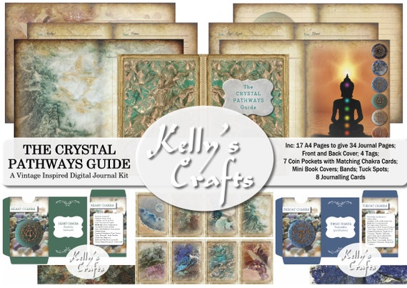 Crystals Junk Journal Kit the Crystal Pathways Guide Junk - Etsy