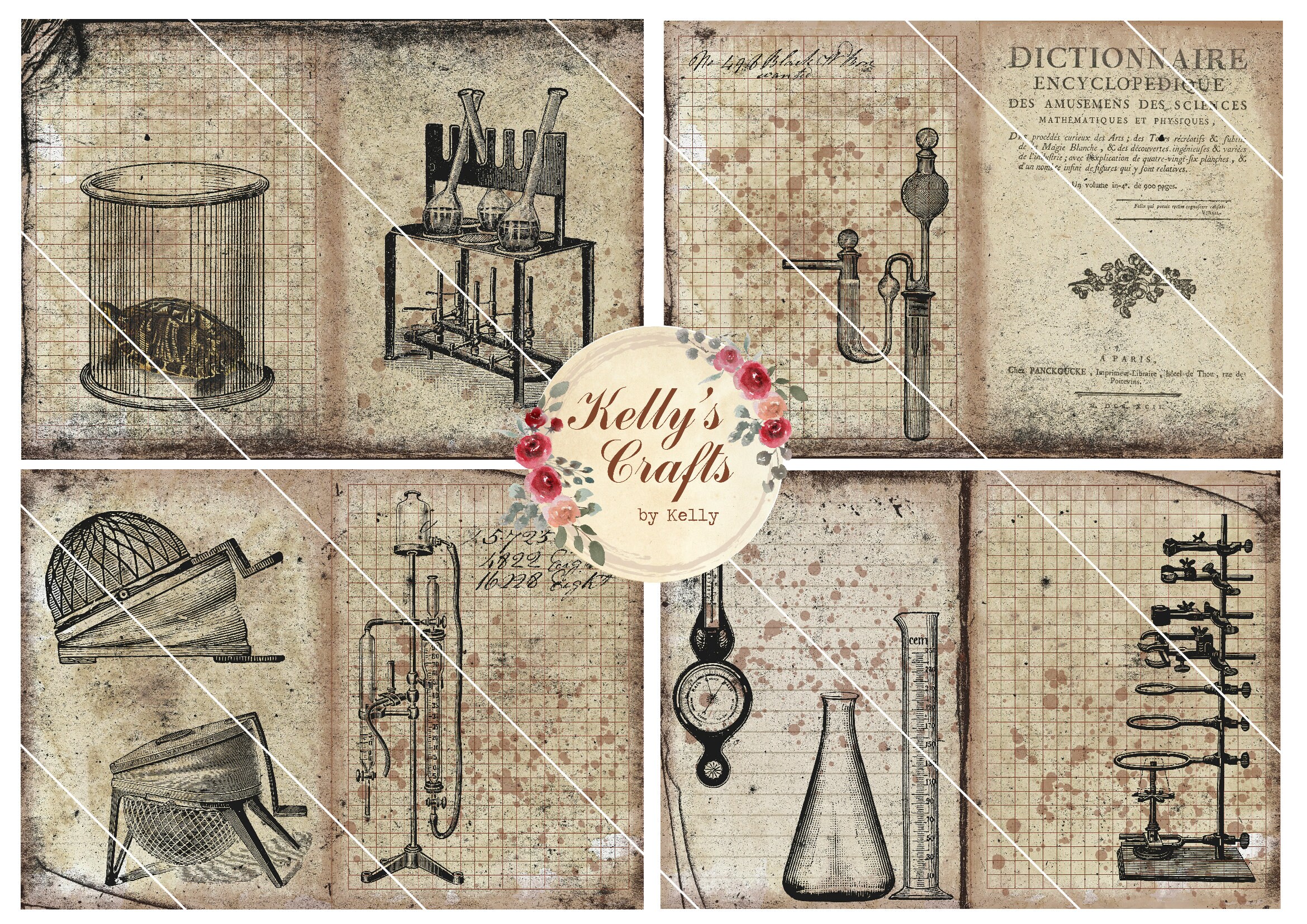 Vintage Science Journal Kit the Science Journal Grungy Junk - Etsy Canada