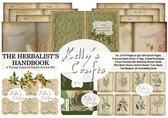 Herb Journal Kit the Herbalist's Handbook Botanical - Etsy