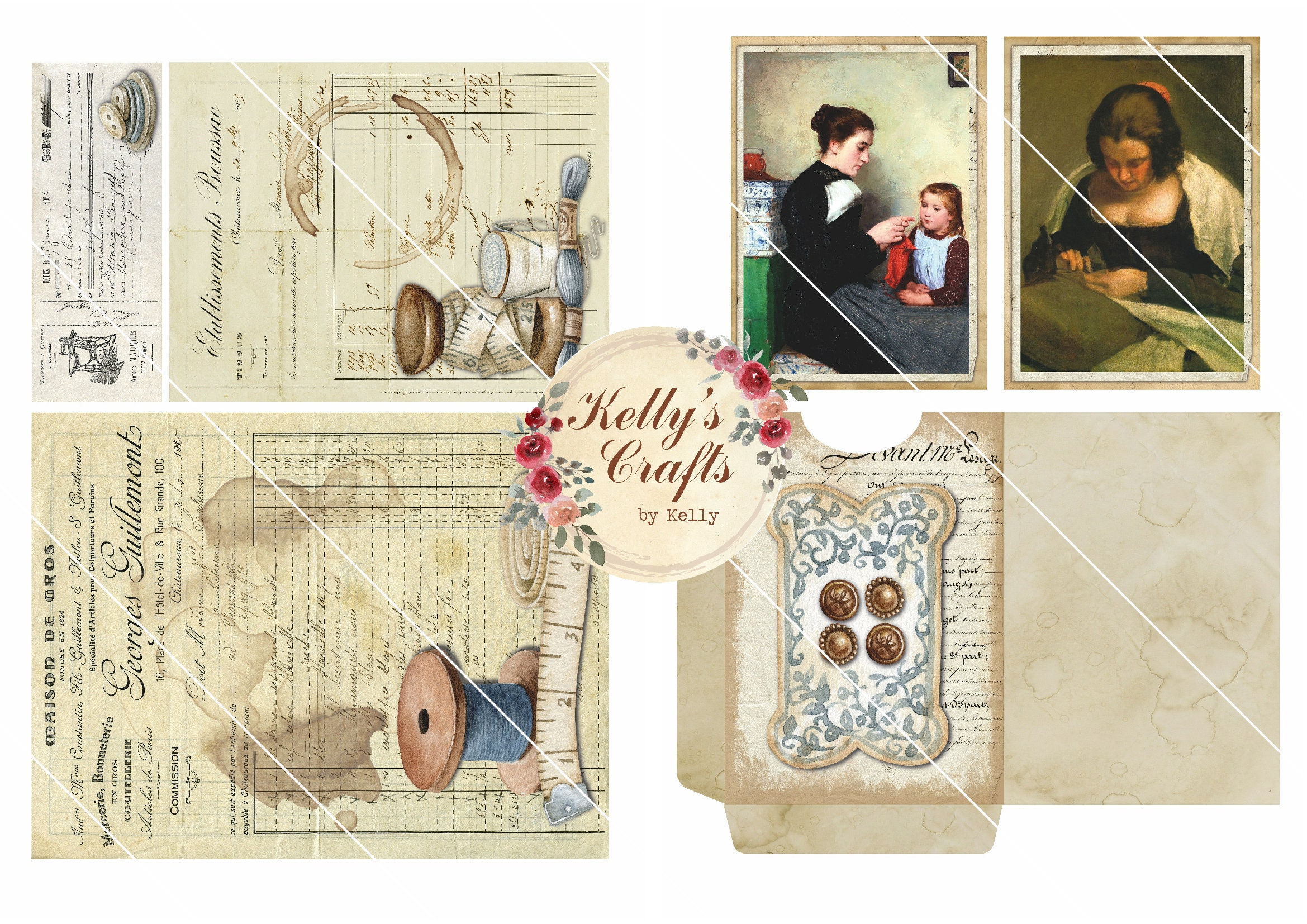 The Sewing Box Journal Kit US LETTER Sewing Journal Digitals - Etsy UK