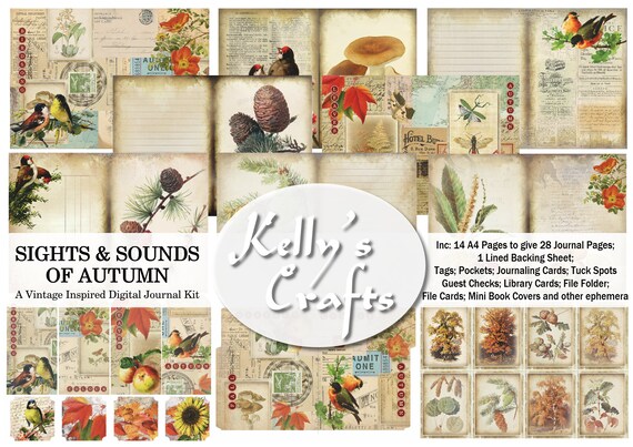 Nature Journal Kit Sights and Sounds of Autumn Autumn Junk - Etsy