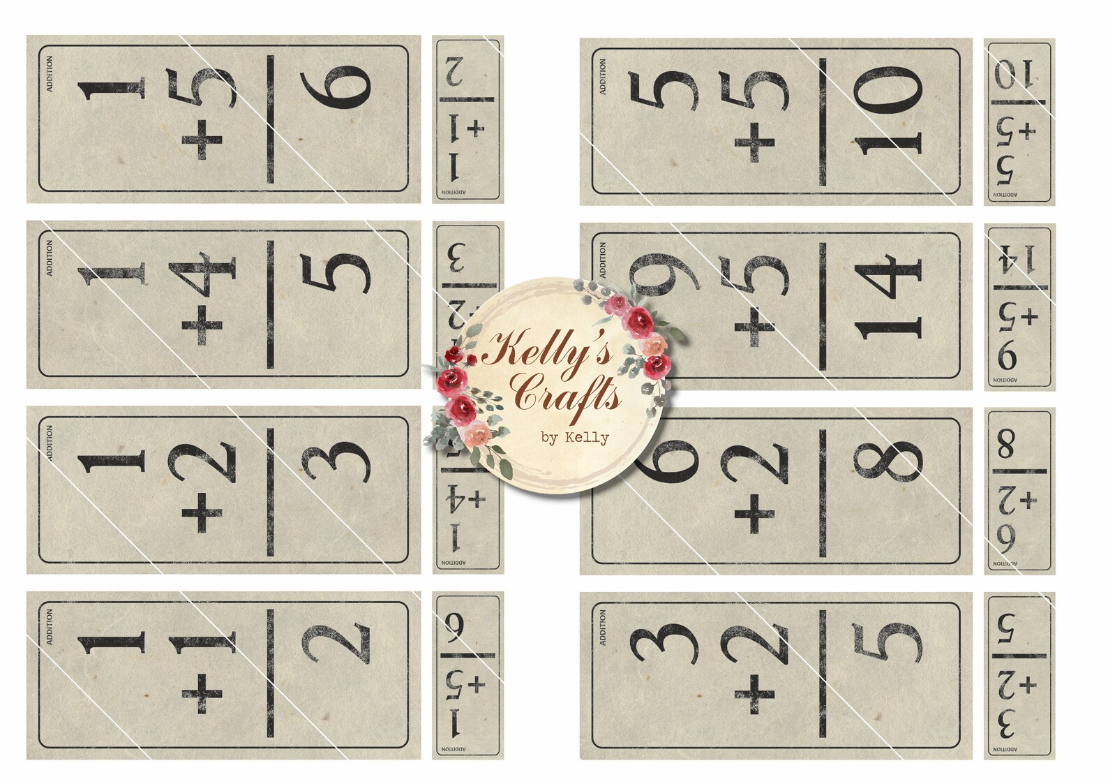 Maths Flash Cards Digital Download Printable Journal - Etsy UK