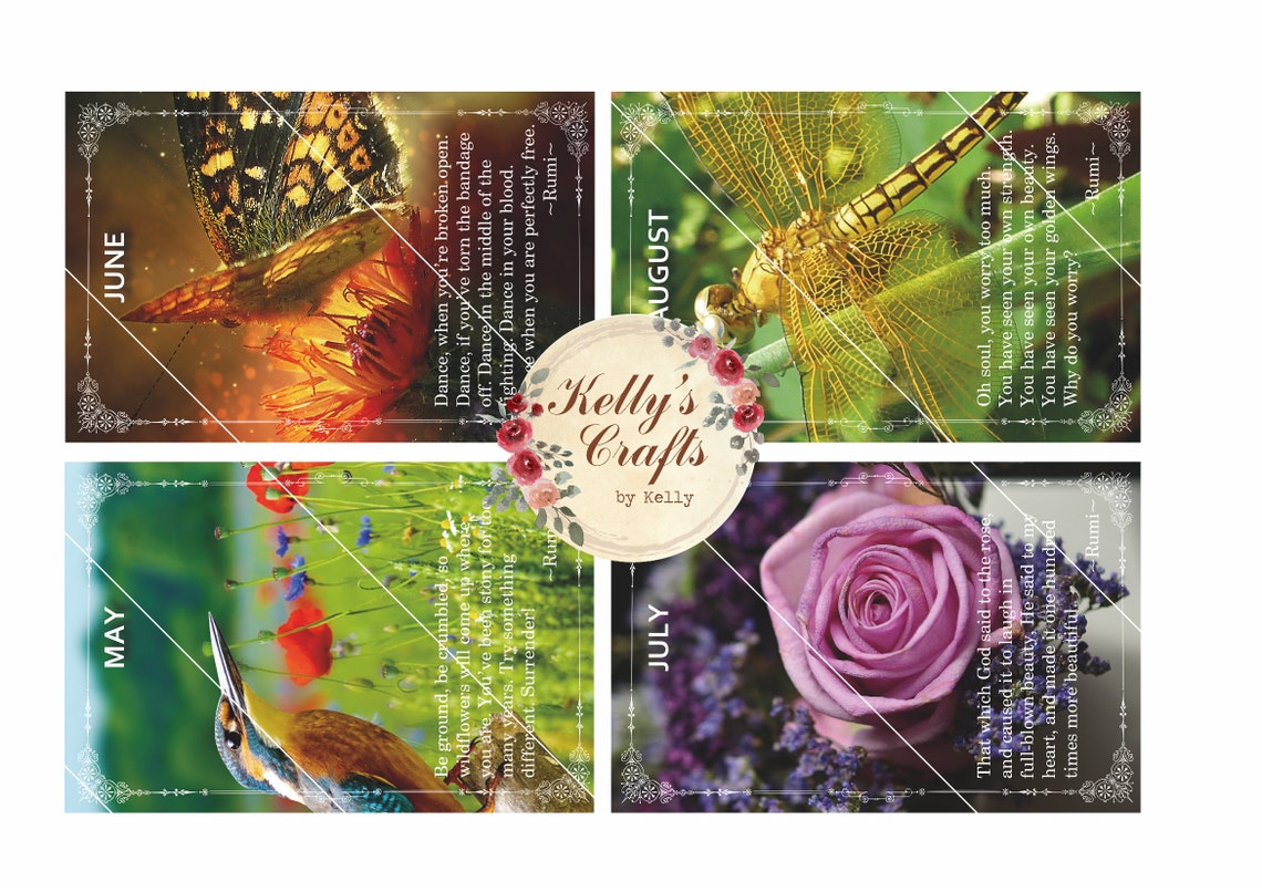 Rumi Wisdom Journaling Cards a Printable Digital Set of 12 - Etsy