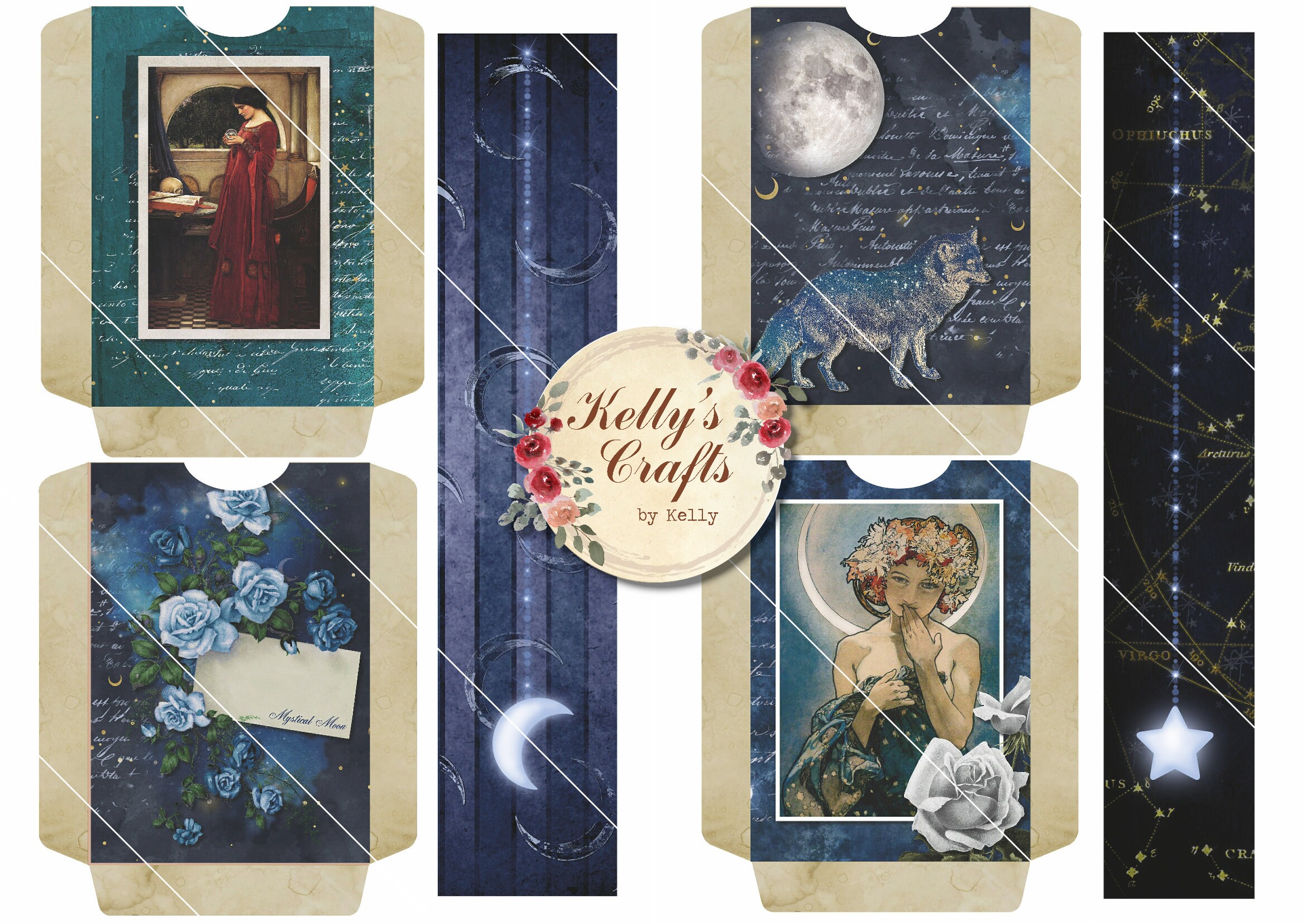 Mystical Moon Journal Digital Download Moon Printables - Etsy