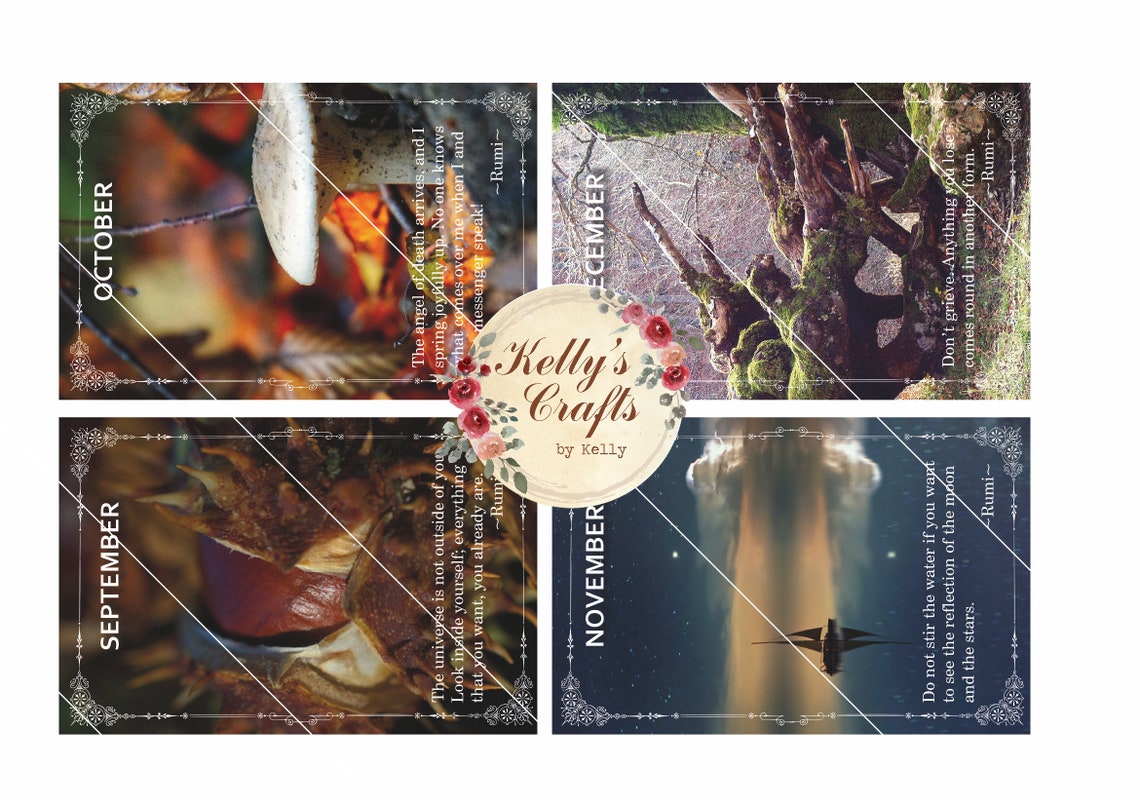 Rumi Wisdom Journaling Cards a Printable Digital Set of 12 - Etsy