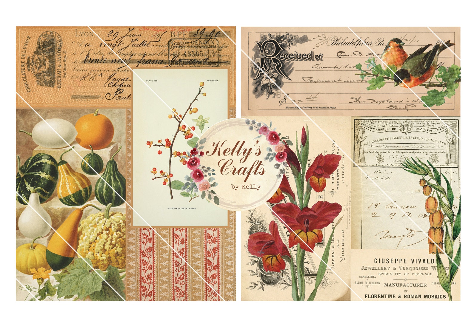 Printable Tall 'autumn Wallpaper' Junk Journal Kit - Etsy