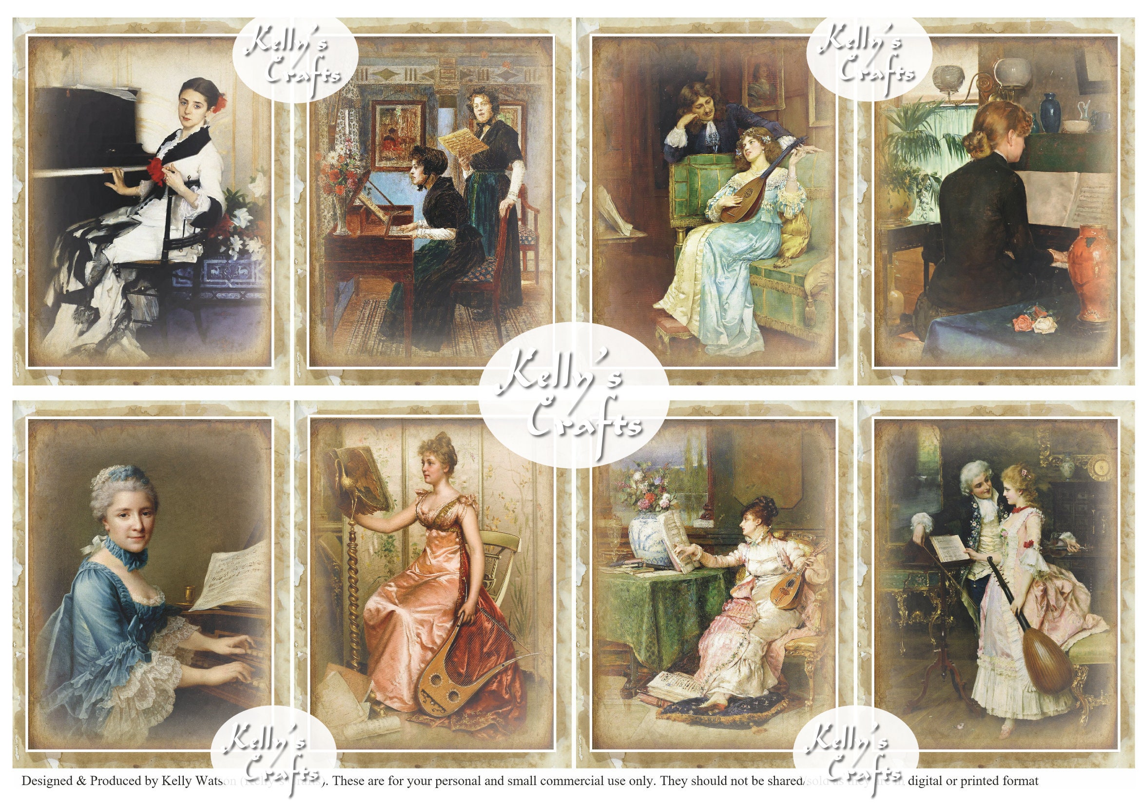 Music Junk Journal Printable Papers the Musician's - Etsy