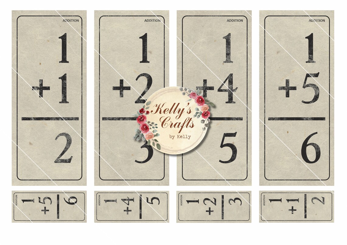 Maths Flash Cards Digital Download Printable Journal - Etsy UK