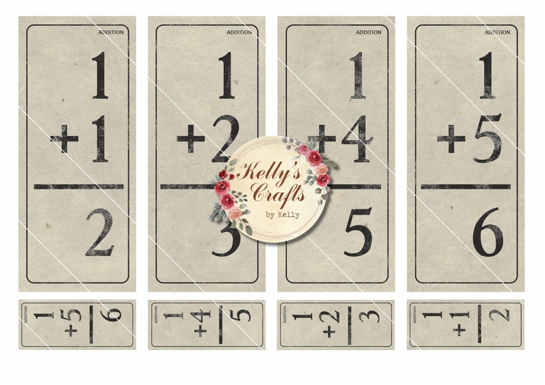 Maths Flash Cards Digital Download Printable Journal - Etsy UK