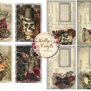 Gothic Steampunk Digital Journal Kit, Steampunk Digital Papers, Junk ...