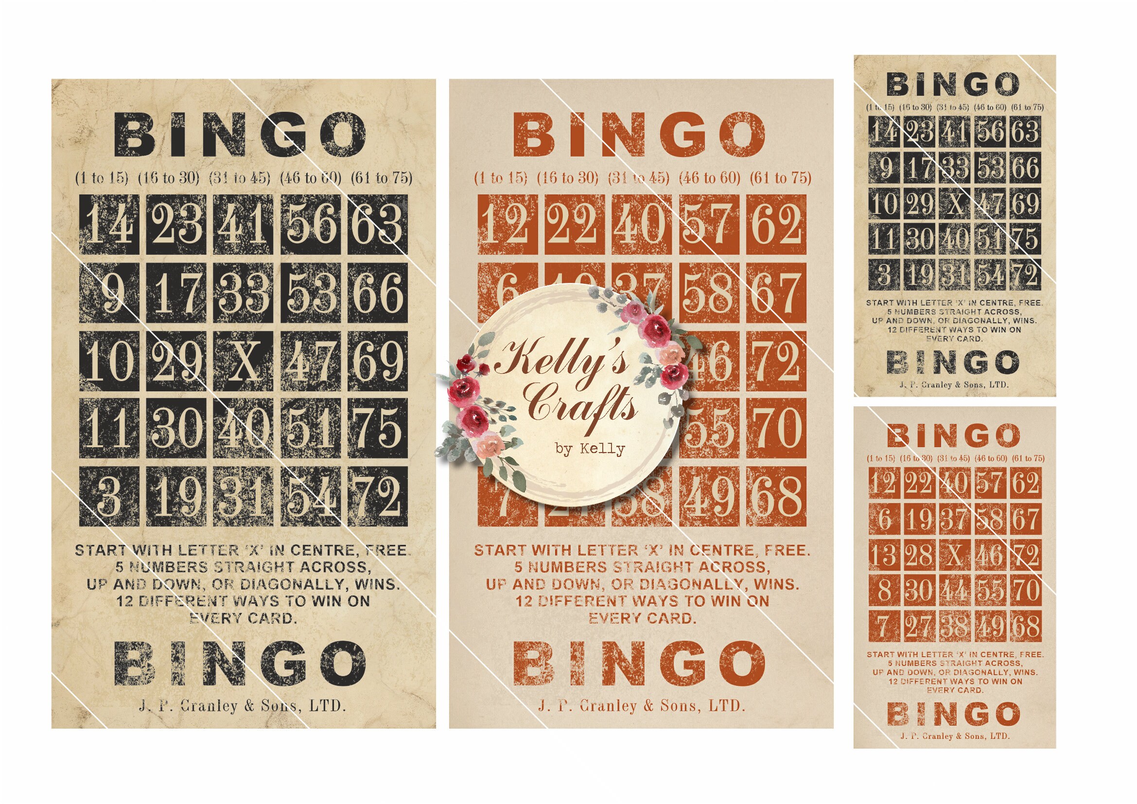 Digital Journal Ephemera, Bingo Cards, Guest Checks, Premium Goods Tags ...