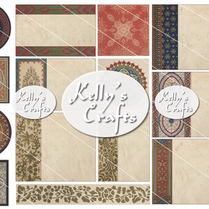 Medieval Labels & Elements: Vintage Journal Kit (digital Download) - Etsy