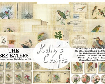 Vintage Garden Birds Junk Journal Kit Vintage Birds Ephemera - Etsy