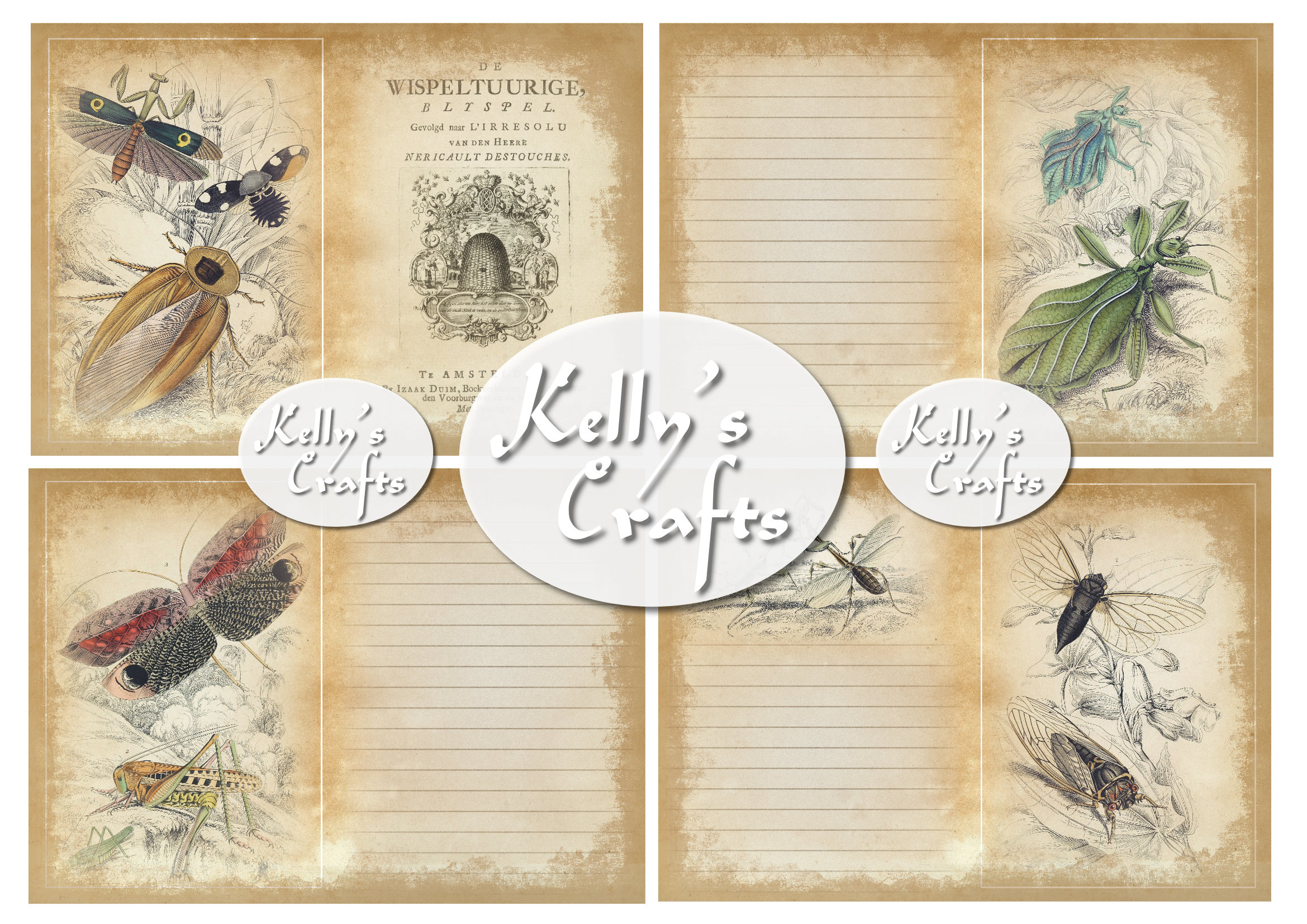 Nature Journal Kit 'entomology Study Journal' With - Etsy