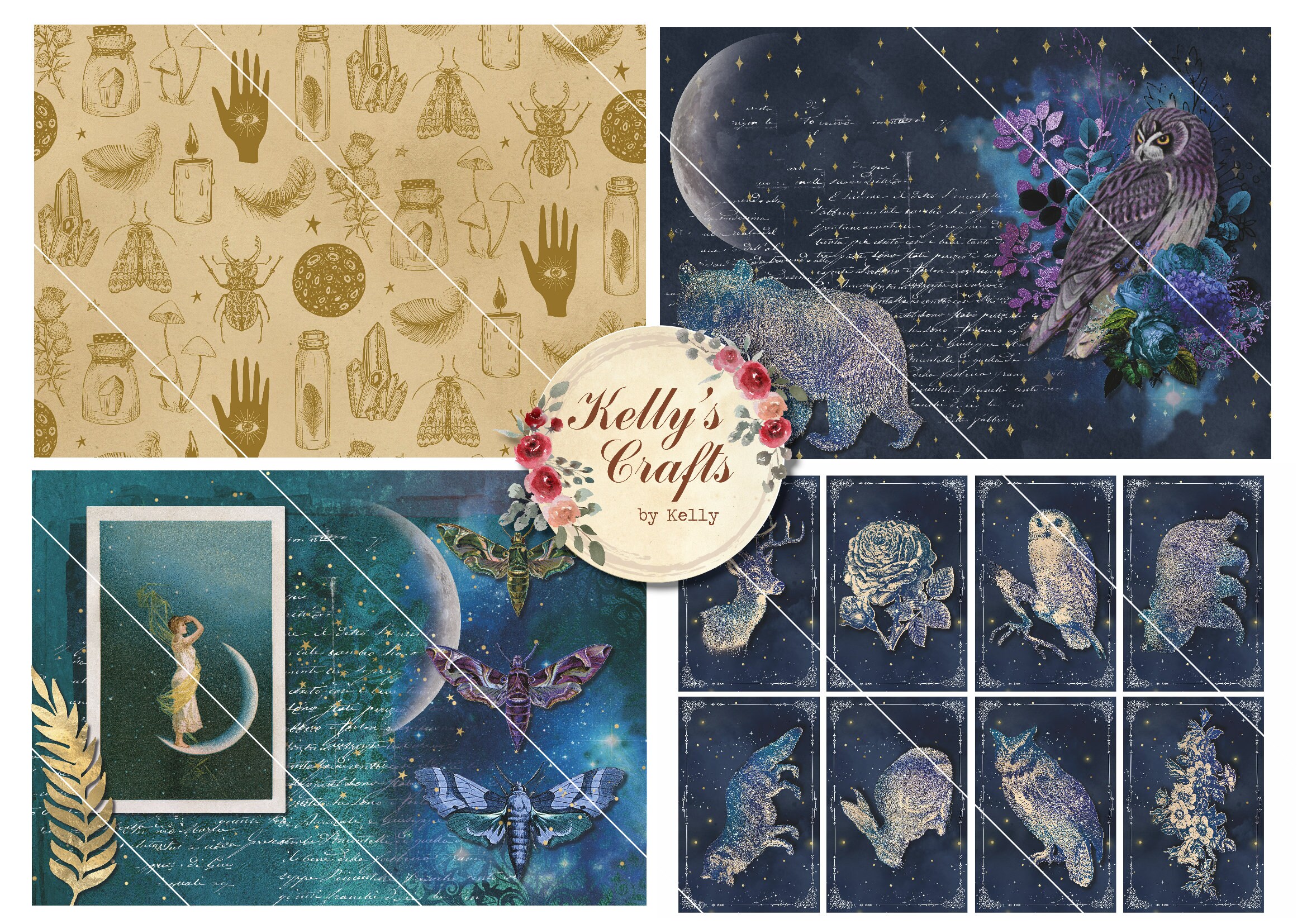 Mystical Moon Journal Digital Download Moon Printables - Etsy UK