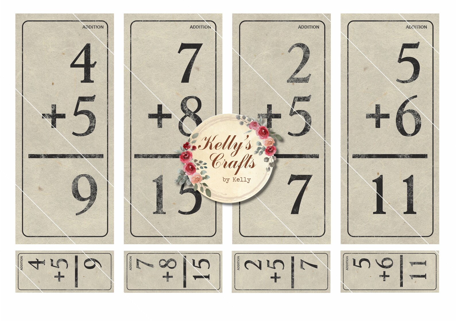 Maths Flash Cards Digital Download Printable Journal - Etsy UK