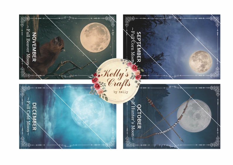 Full Moon Journaling Cards: Celestial Book of Shadows (PDF) - Etsy