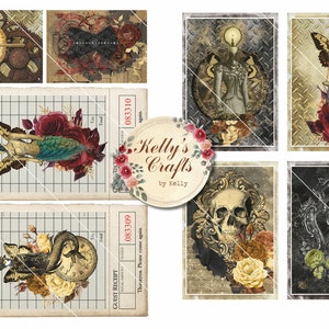 Gothic Steampunk Digital Journal Kit, Steampunk Digital Papers, Junk ...