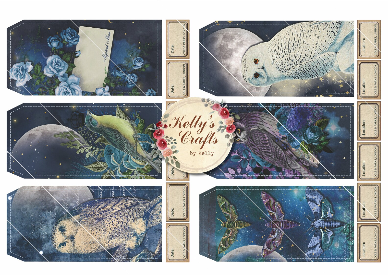 Mystical Moon Journal Digital Download Moon Printables - Etsy