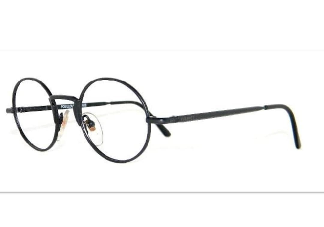 Round Matte Black Metal Eyeglasses VUARNET 053, Retro Vintage Optical ...