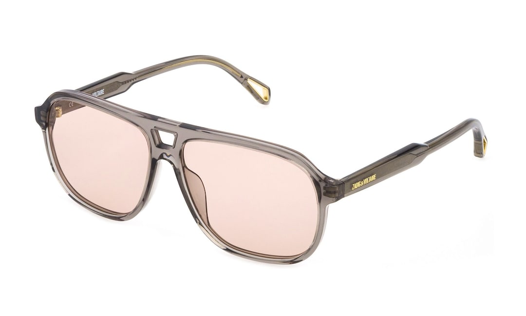 Rectangular Pilot Aviator Sunglasses Retro Translucent Gray - Etsy