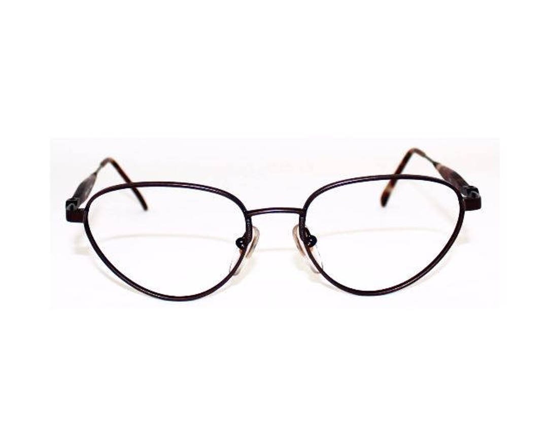 Vintage Triangle Eyeglasses Frame Vuarnet 012 Matte Brown 1990's ...