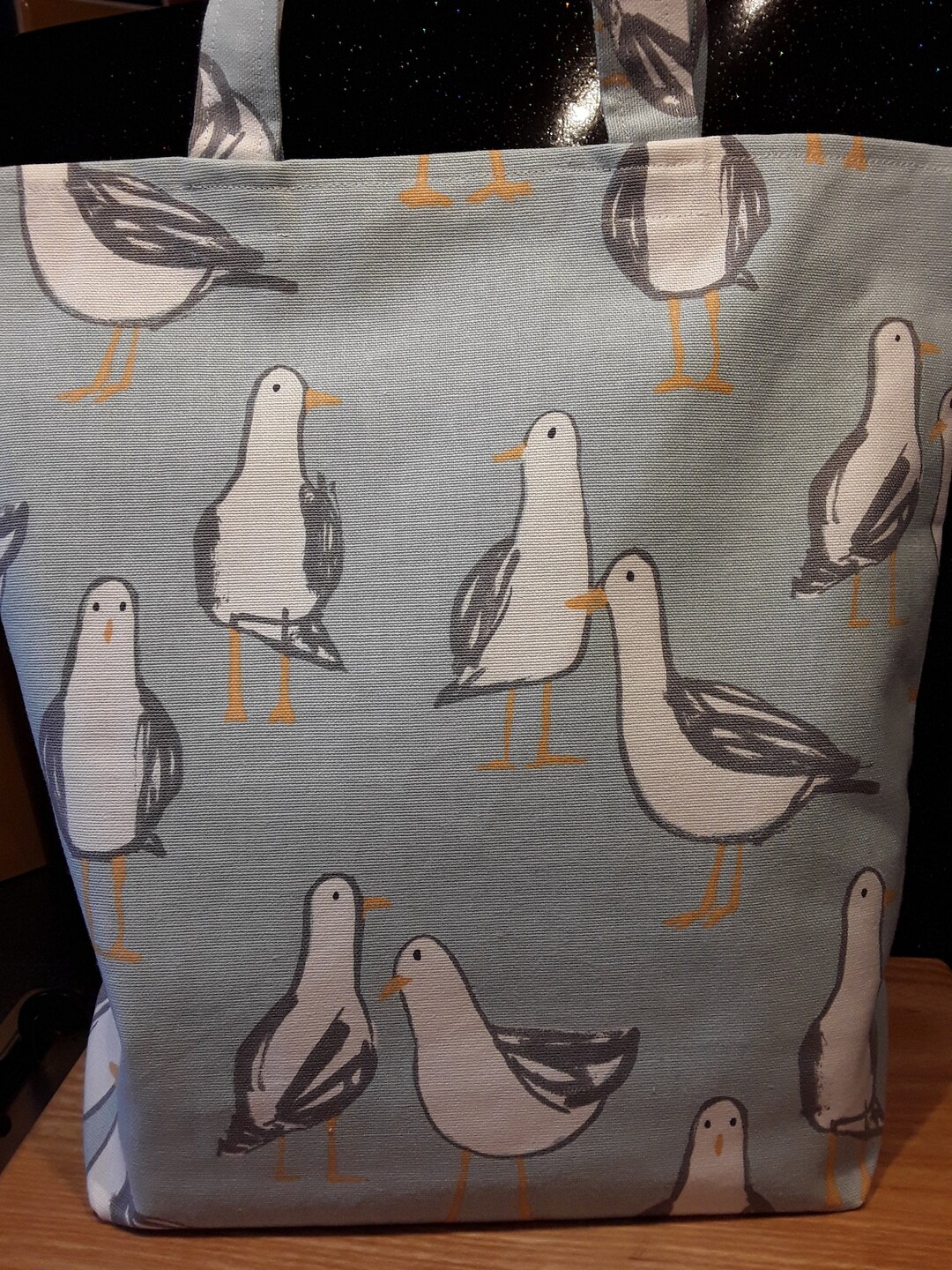 Seagulls Handmade Cotton Bag by Samylovesbags - Etsy UK