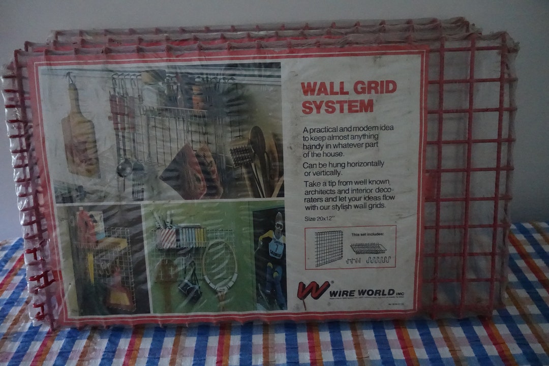 Vintage Red Wall Grid System 3 - Etsy