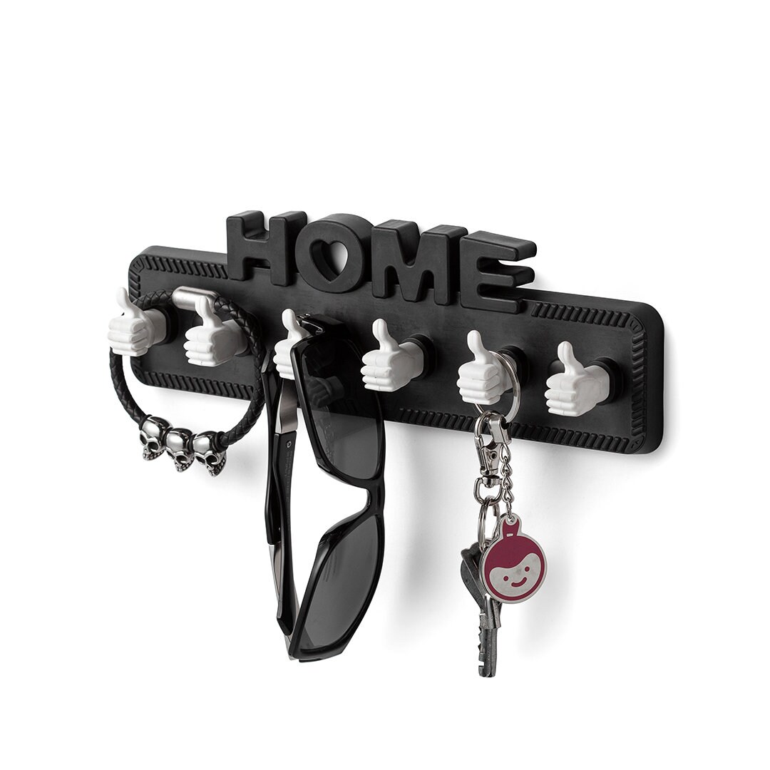 Thumbs-up Key Holder for Wall, Key Rack Organizer With 6 Hooks for ...
