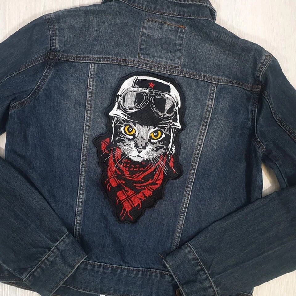 Big Cat Pilot Back Patch Biker Patch for Bikers Motoclub - Etsy