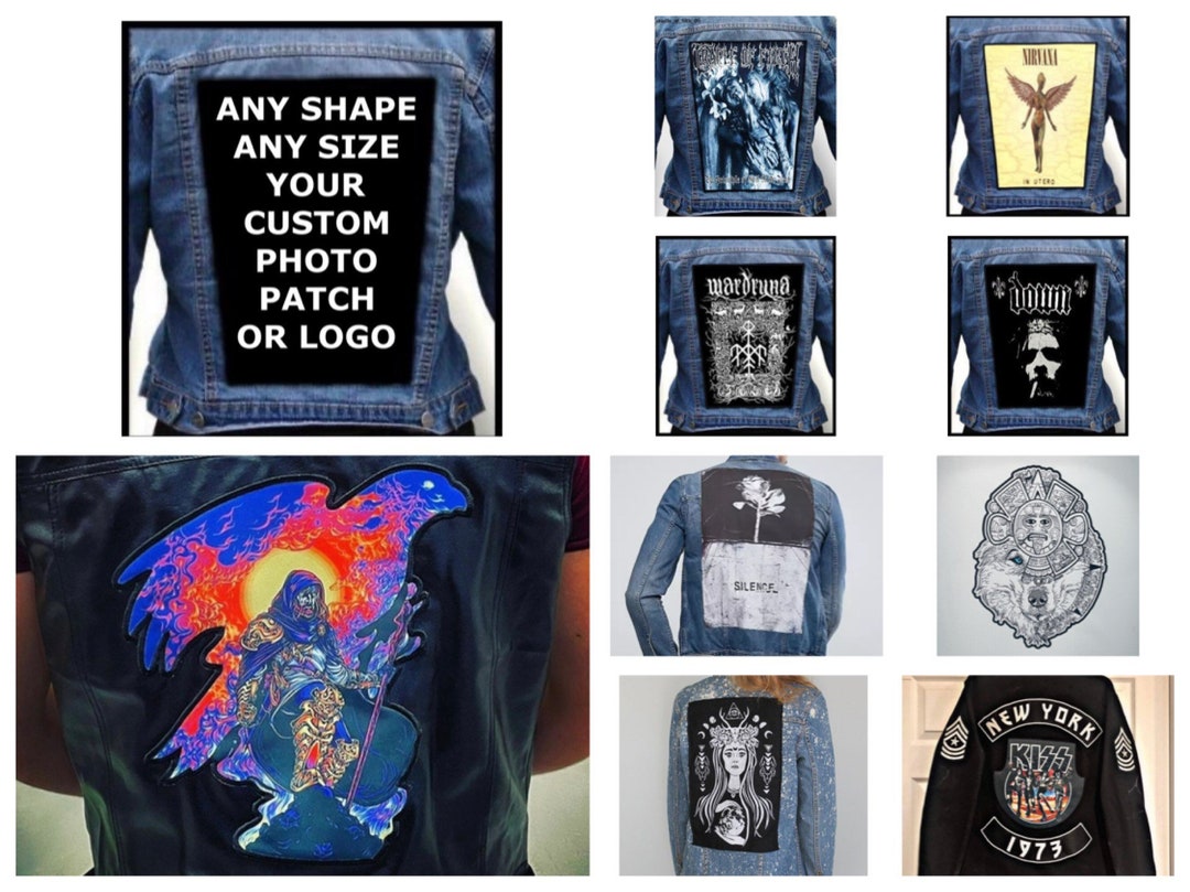 Custom Printed Patch for Bikers, Any Size, Motoclub Jacket, Large Patch ...