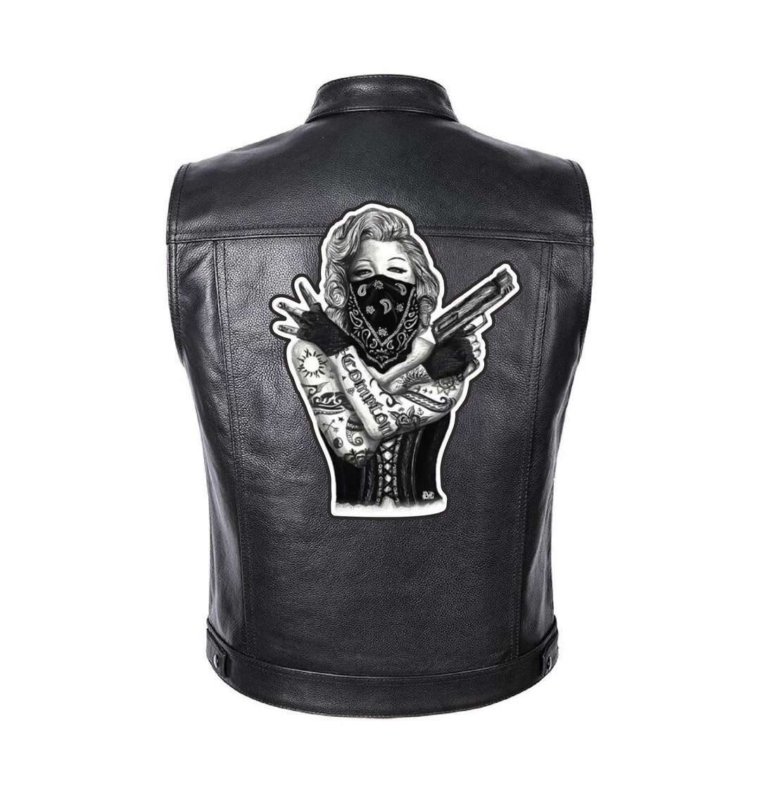 Gang Lady Printed Patch for Bikers, Motoclub Jacket, Large Patch, Back ...