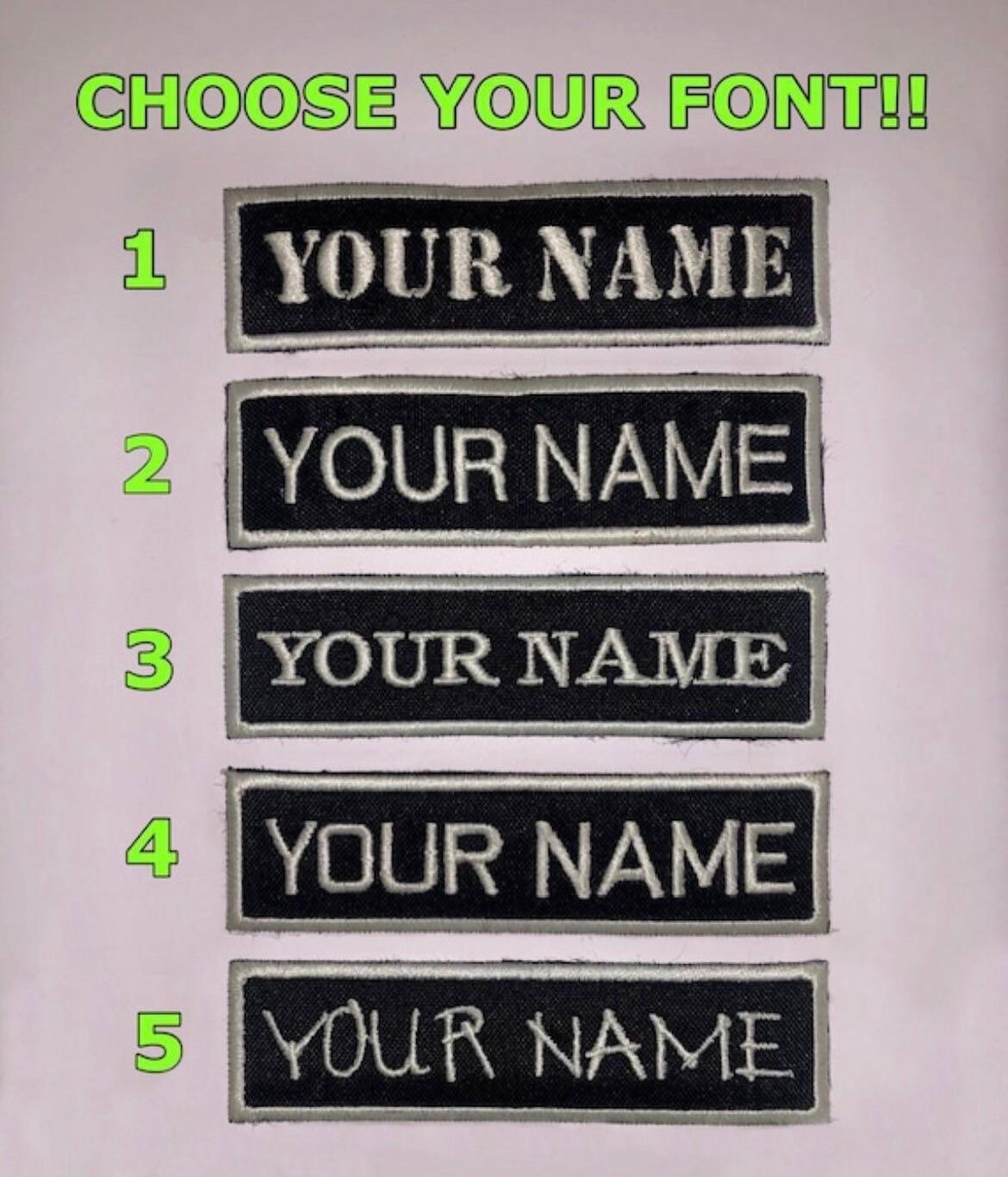 Glow in the Dark Name Patch | Etsy