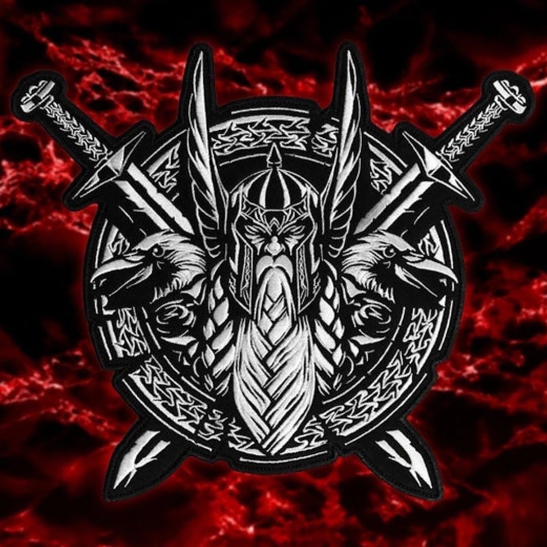 Odin Viking Patch for Bikers, Motoclub Jacket, Large Patch, Back Patch ...