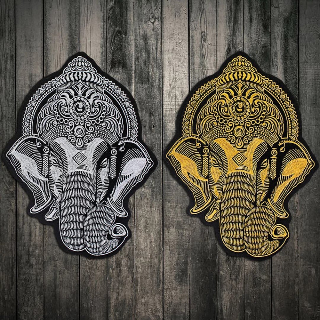 Elephant Patch for Bikers, Motoclub Jacket, Large Patch - Etsy
